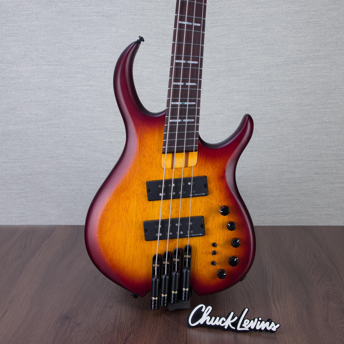 Sire Marcus Miller M6 Headless Electric Bass Guitar - Tobacco Sunburst – Chuck Levin's ...