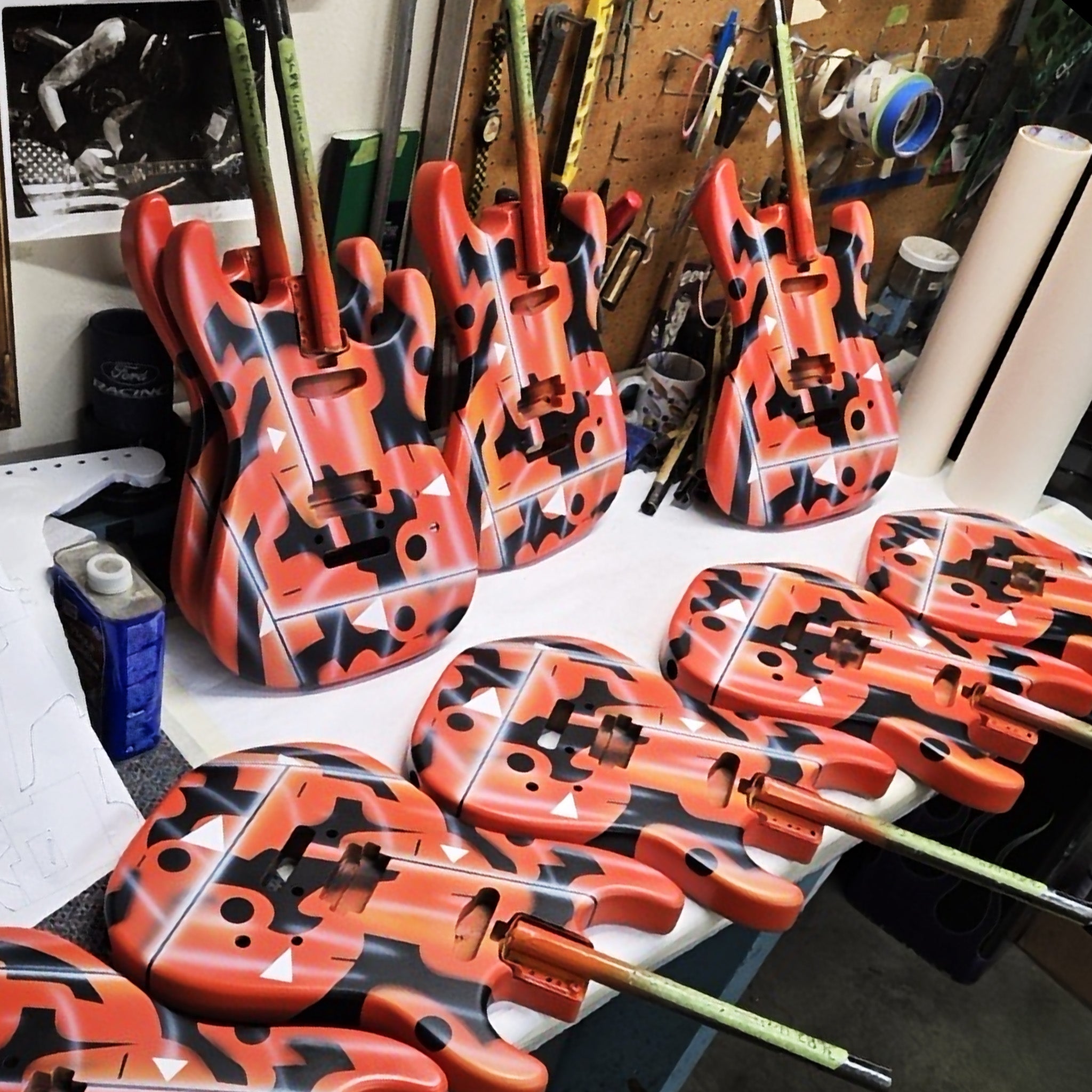 Charvel San Dimas Guitar Submarine Camo Masterbuilt by Red Dave, Custo – Chuck Levin's ...