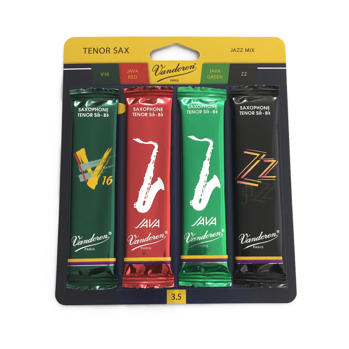 Vandoren Tenor Saxophone Reed Sample Pack - 3.5 – Chuck Levin's ...