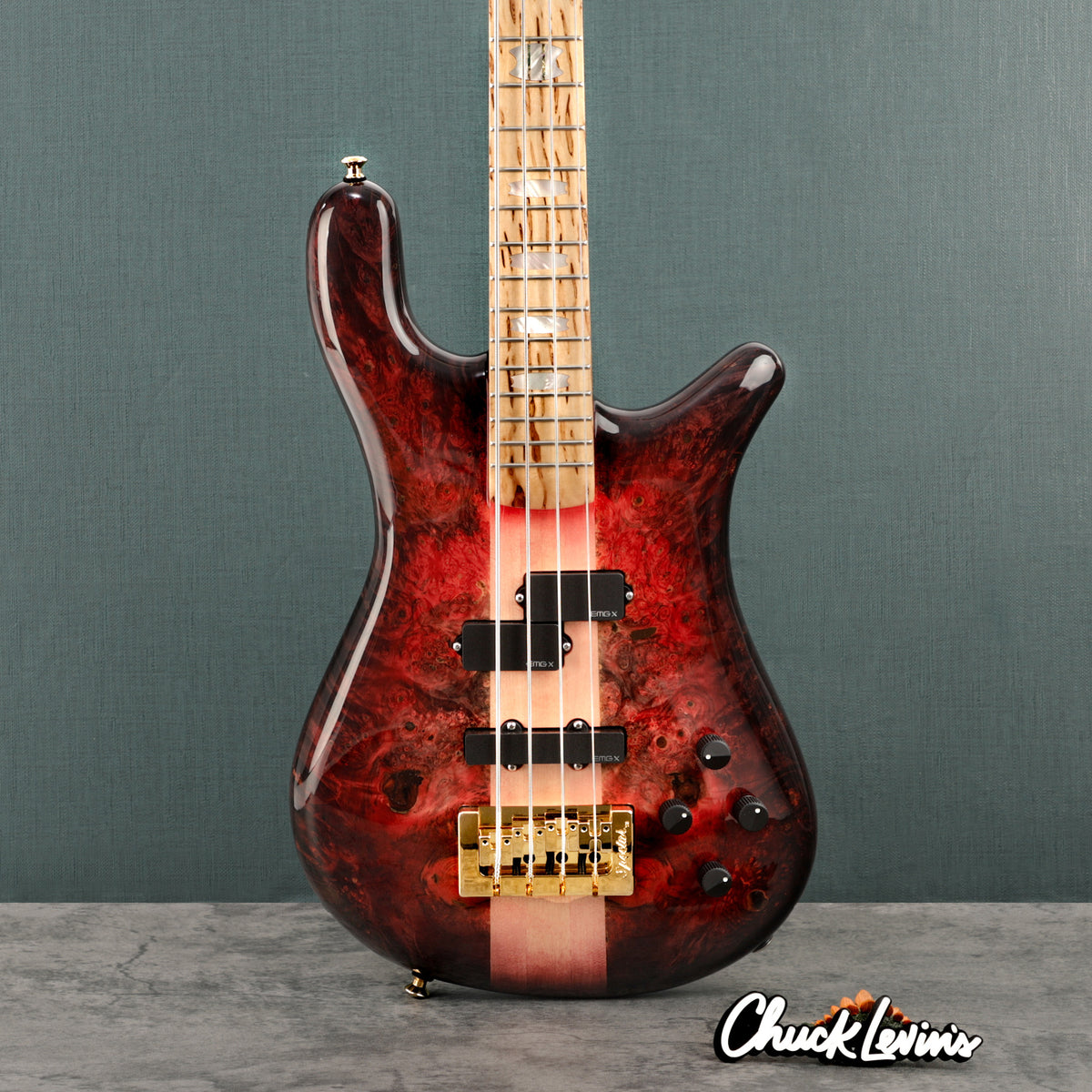 Spector USA Custom NS2 Bass Guitar - Fire Black Burst - CHUCKSCLUSIVE ...