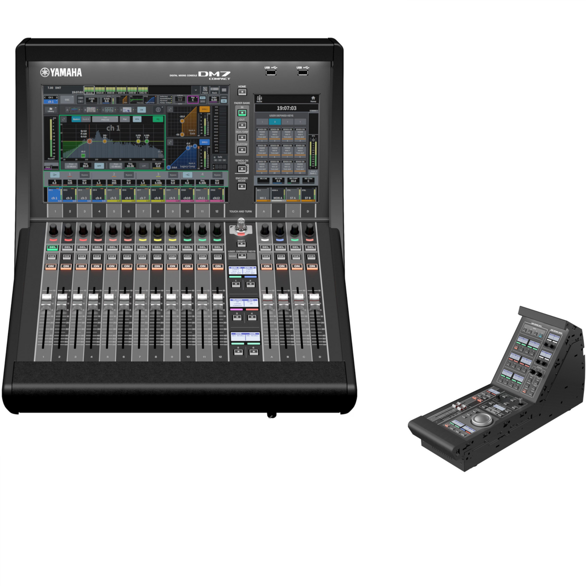 Yamaha DM7C-EX Digital Mixing Console with CTL-DM7 Control Expansion ...