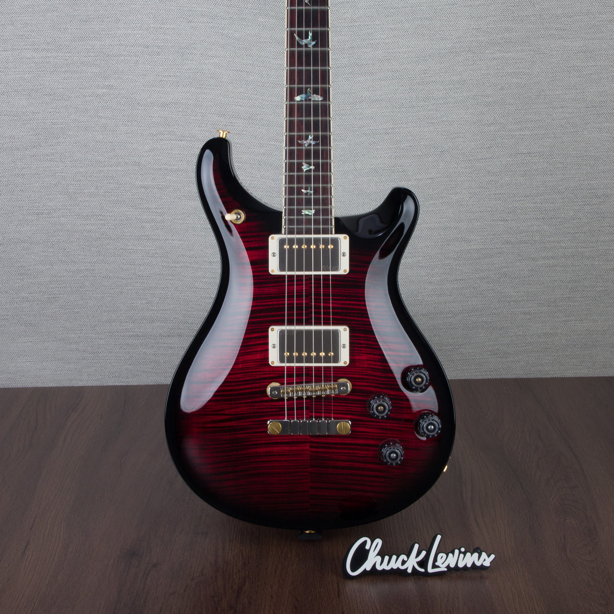 PRS McCarty 594 10-Top Custom Color Electric Guitar - Fire Red Wrap Bu ...