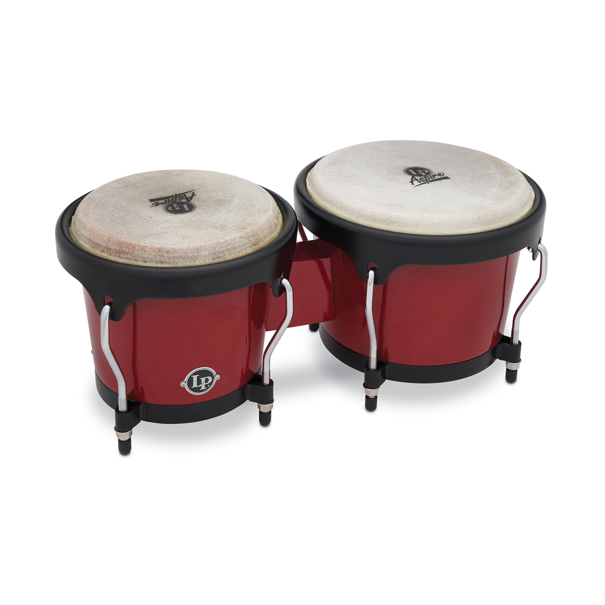LP Aspire Fiberglass Bongo Set - Red with Black Hardware — Chuck Levin ...
