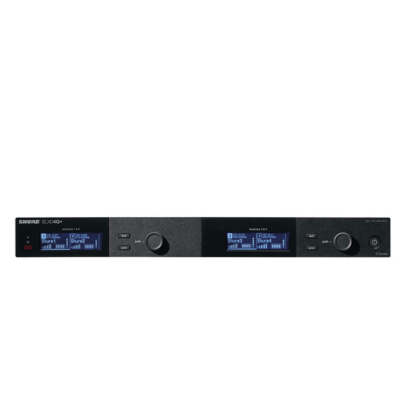 Shure SLXD4QDAN Quad Wireless Receiver with Dante - G57 Band – Chuck ...