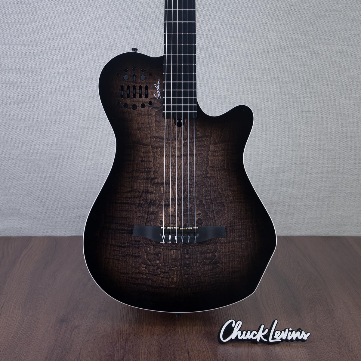 Godin MultiAc Grand Concert SA Nylon String Acoustic-Electric Guitar ...