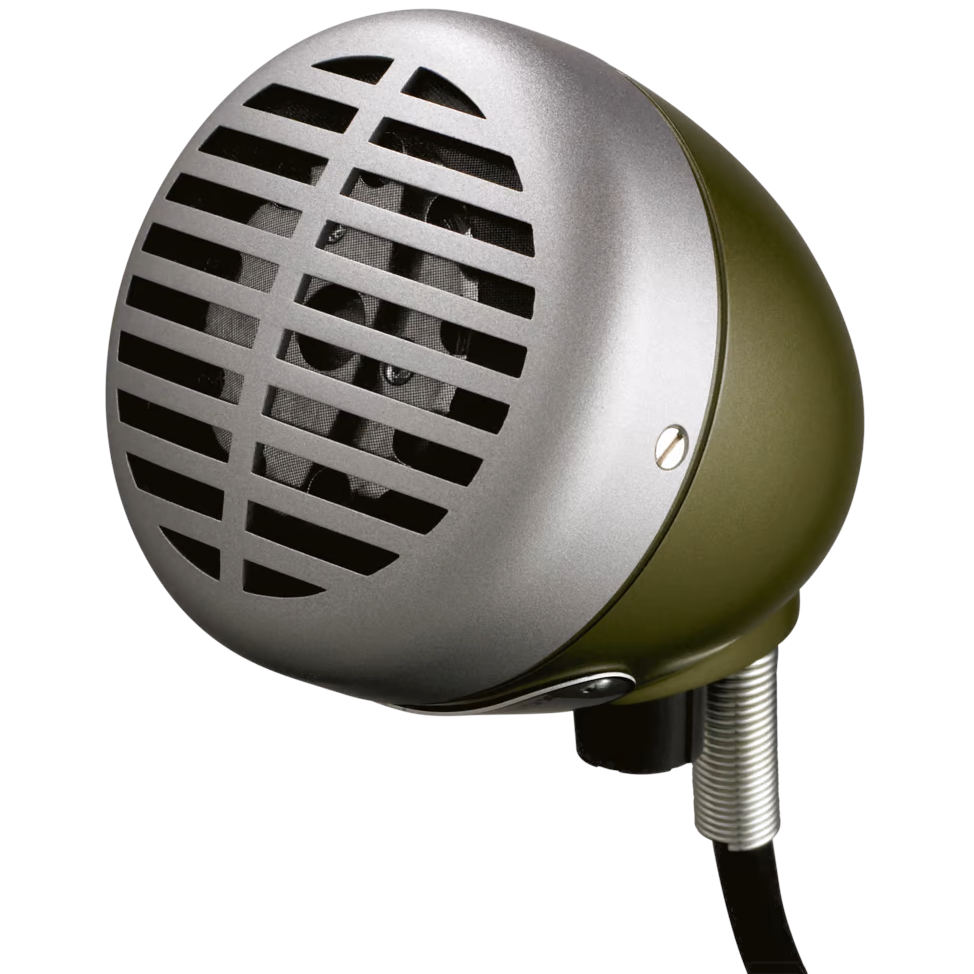 Shure 520DX Green Bullet Dynamic Harmonica Microphone – Chuck Levin's ...