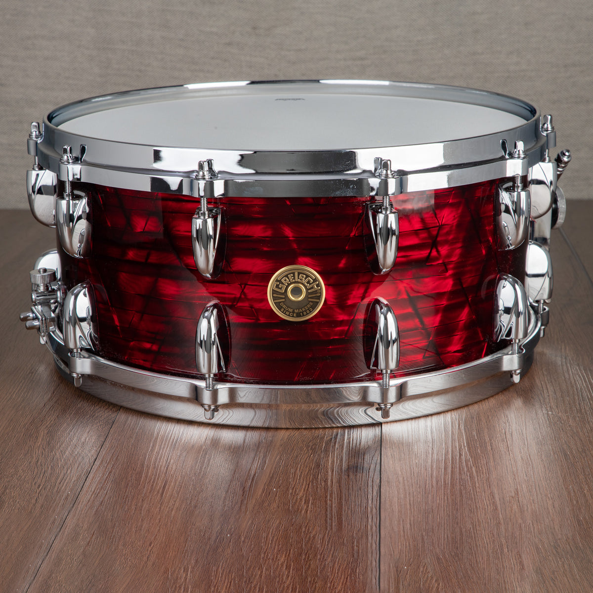 Gretsch USA Custom 14x6.5-Inch Snare Drum - Ruby Red Pearl – Chuck ...