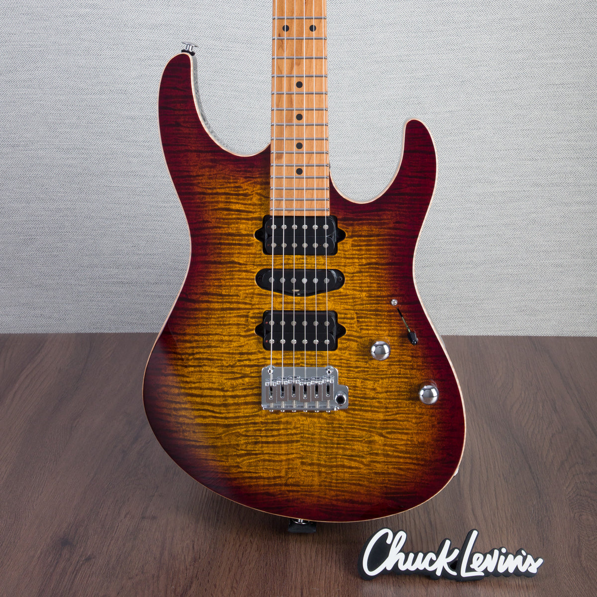 Suhr Modern Plus Electirc Guitar, Roasted Maple - Bengal Burst – Chuck ...