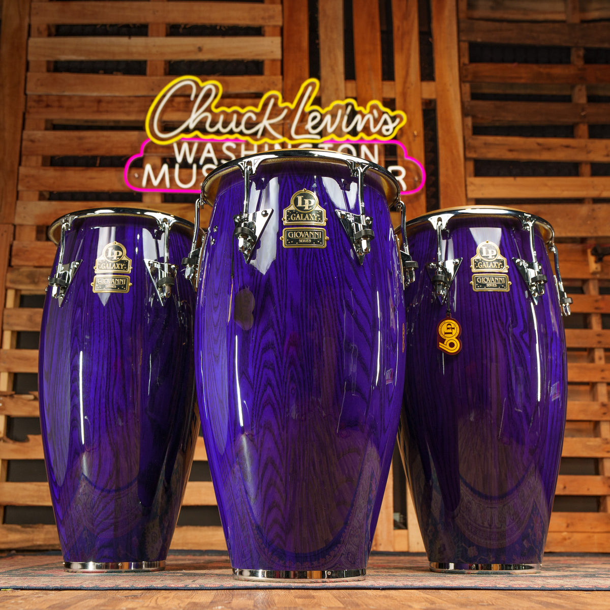 LP Galaxy Giovanni 3-Piece Conga Set - Purple Ash - CHUCKSCLUSIVE ...