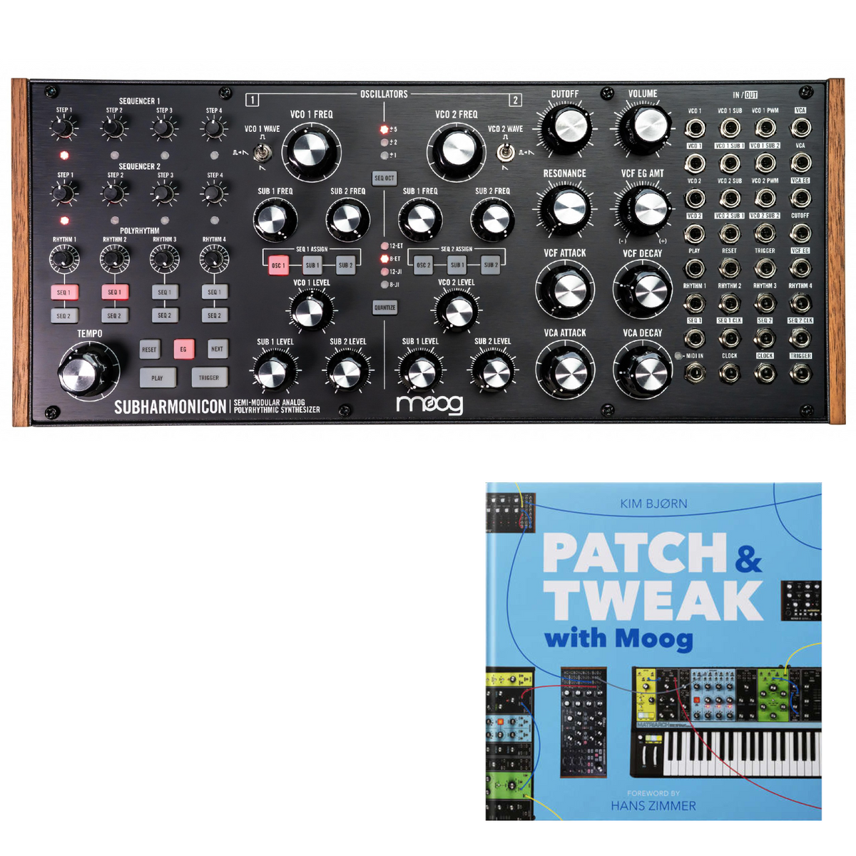 Moog Subharmonicon Semi-Modular Synthesizer with Patch & Tweak Book ...
