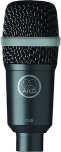 AKG D40 Live Dynamic Instrument Microphone With Drum Mount Clip – Chuck ...
