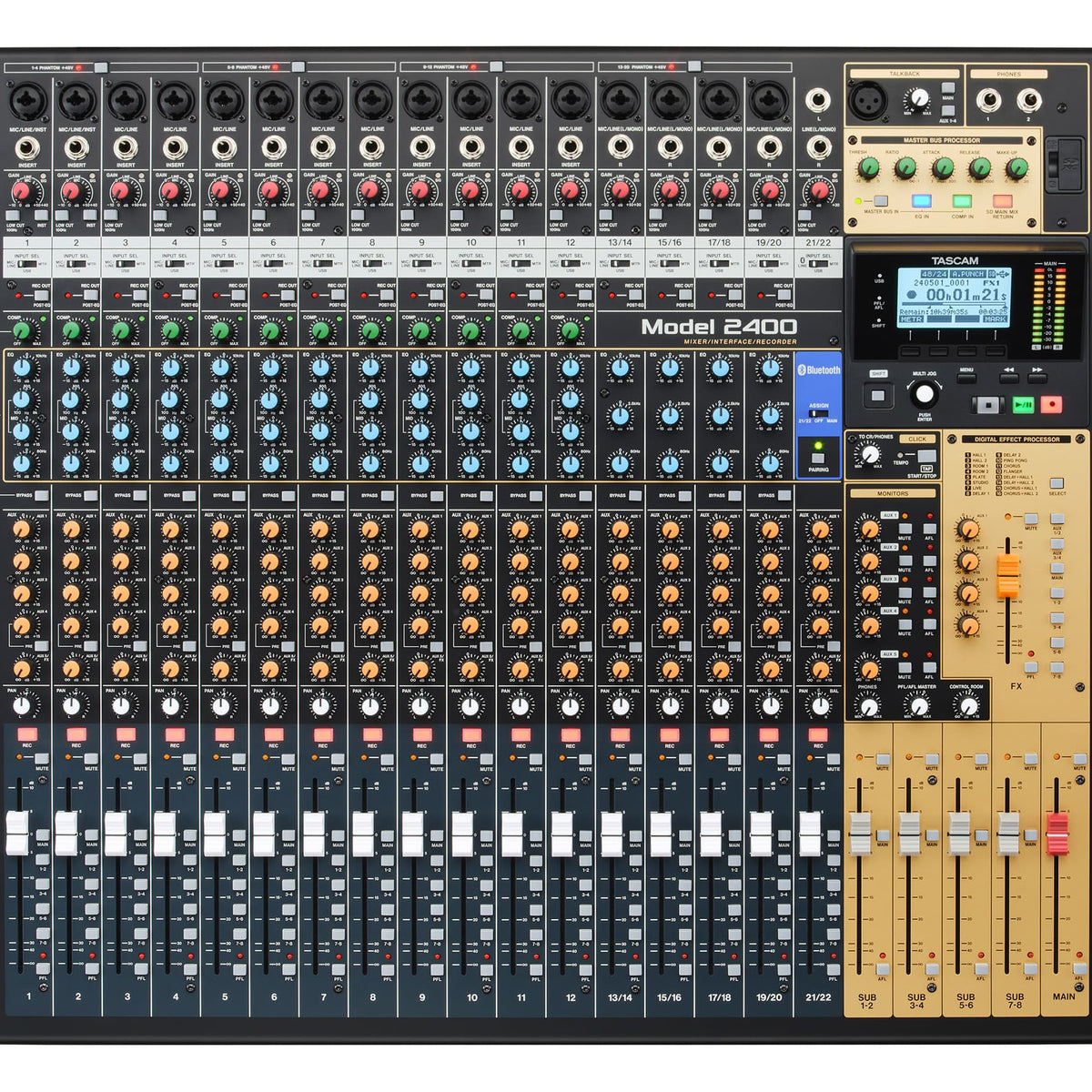 Tascam Model 2400 24-Channel Analog Recording Console – Chuck Levin's ...