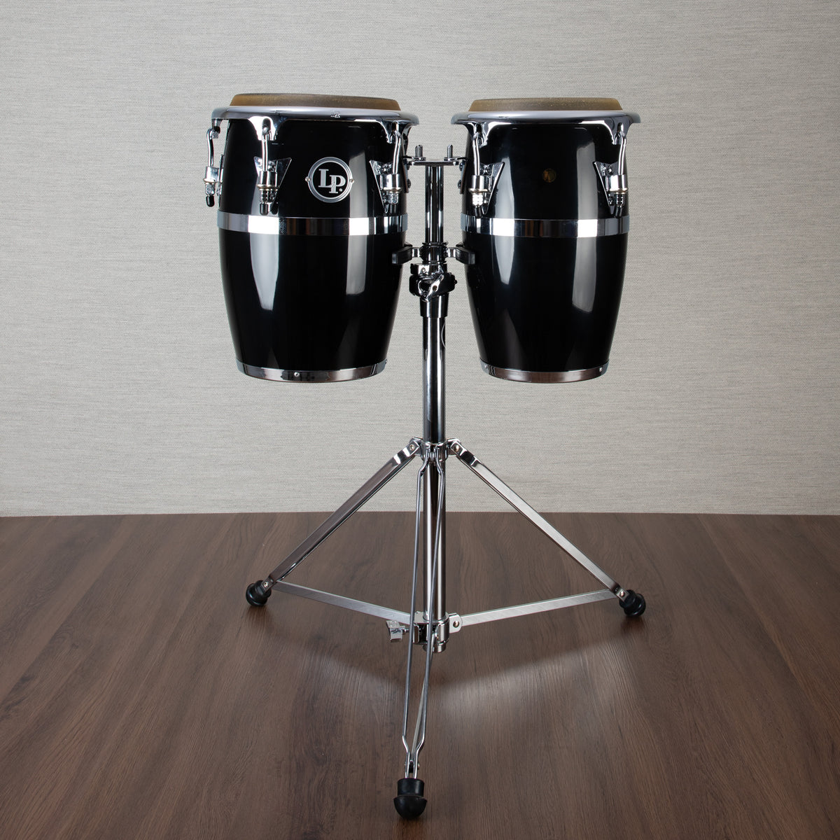 LP JRX1BK Jr Fiberglass Conga Set with Stand - Black - Preorder – Chuck ...