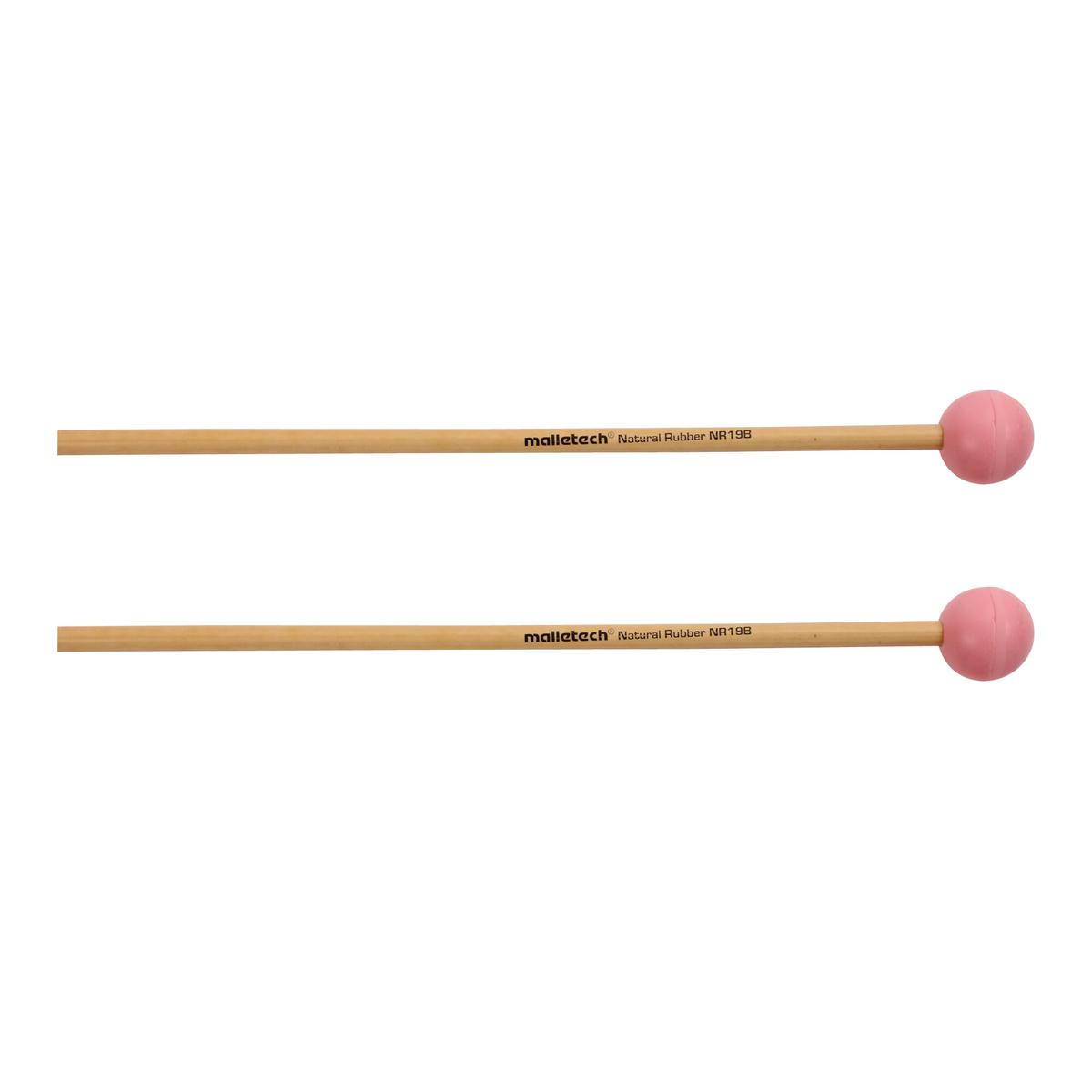 Malletech NR19B Natural Rubber Mallets (Pair), Birch Handles - Pink Ha ...