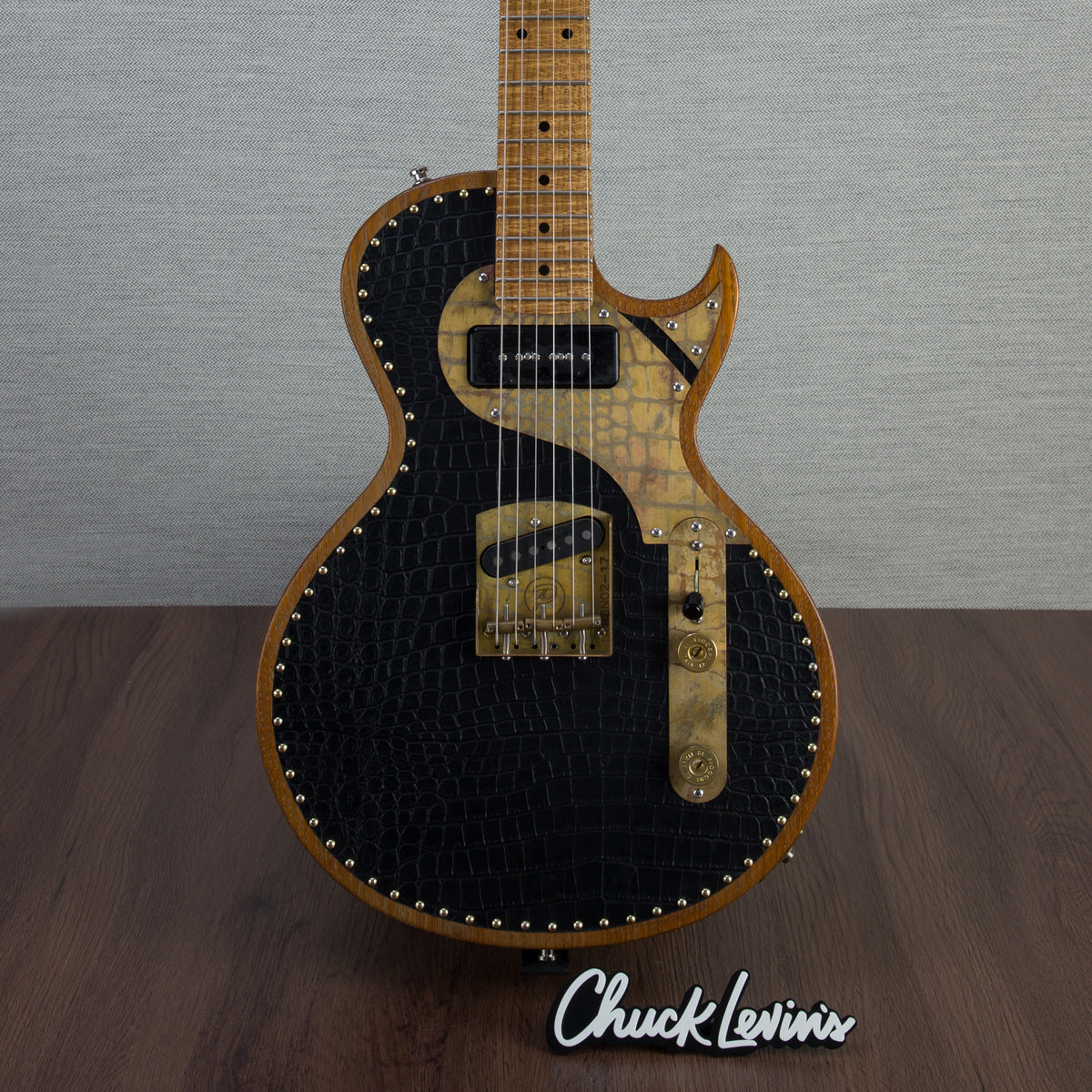 Paoletti Richard Fortus Signature 1 Black Leather Electric Guitar ...