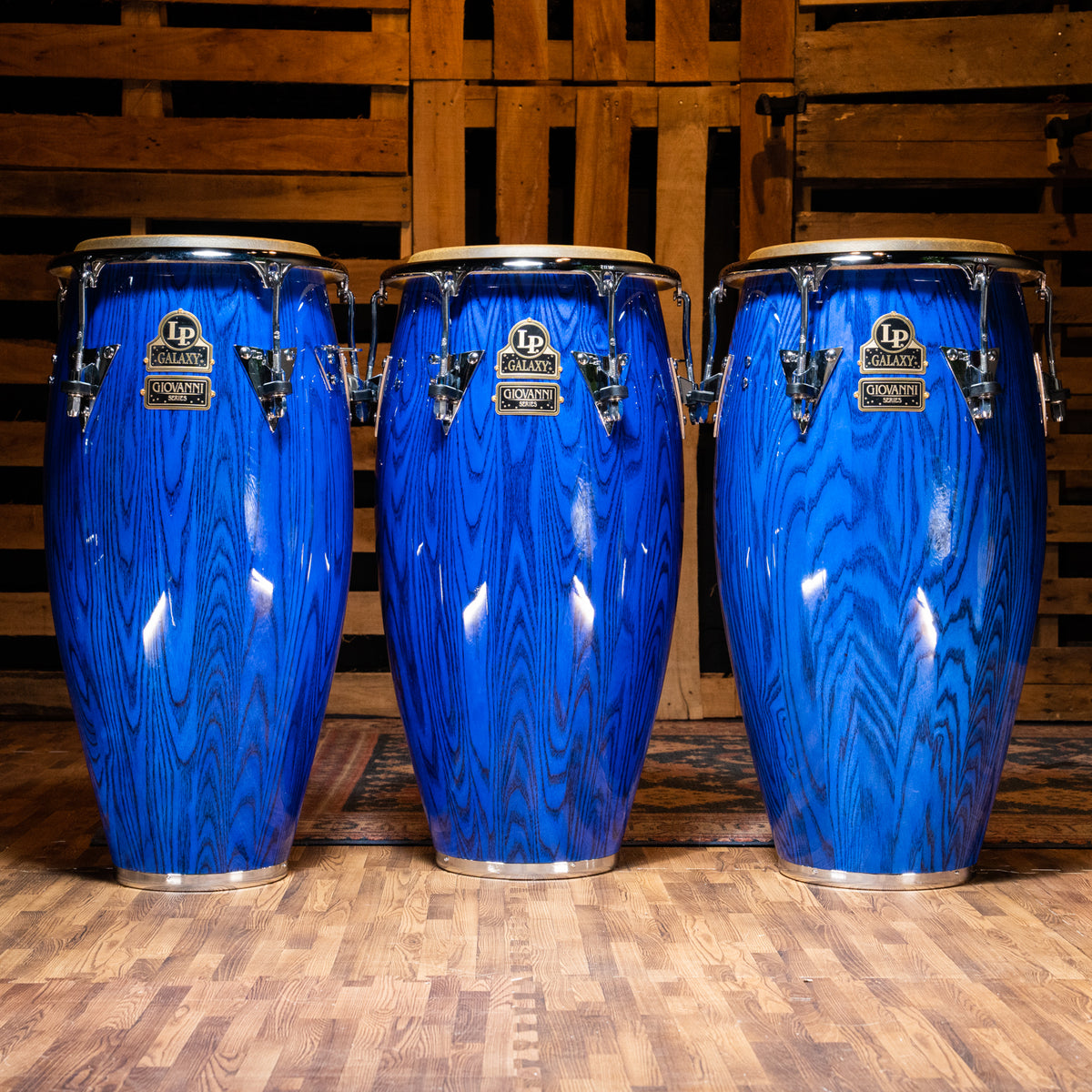 LP Galaxy Giovanni 3-Piece Conga Set - Blue Ash - CHUCKSCLUSIVE – Chuck ...