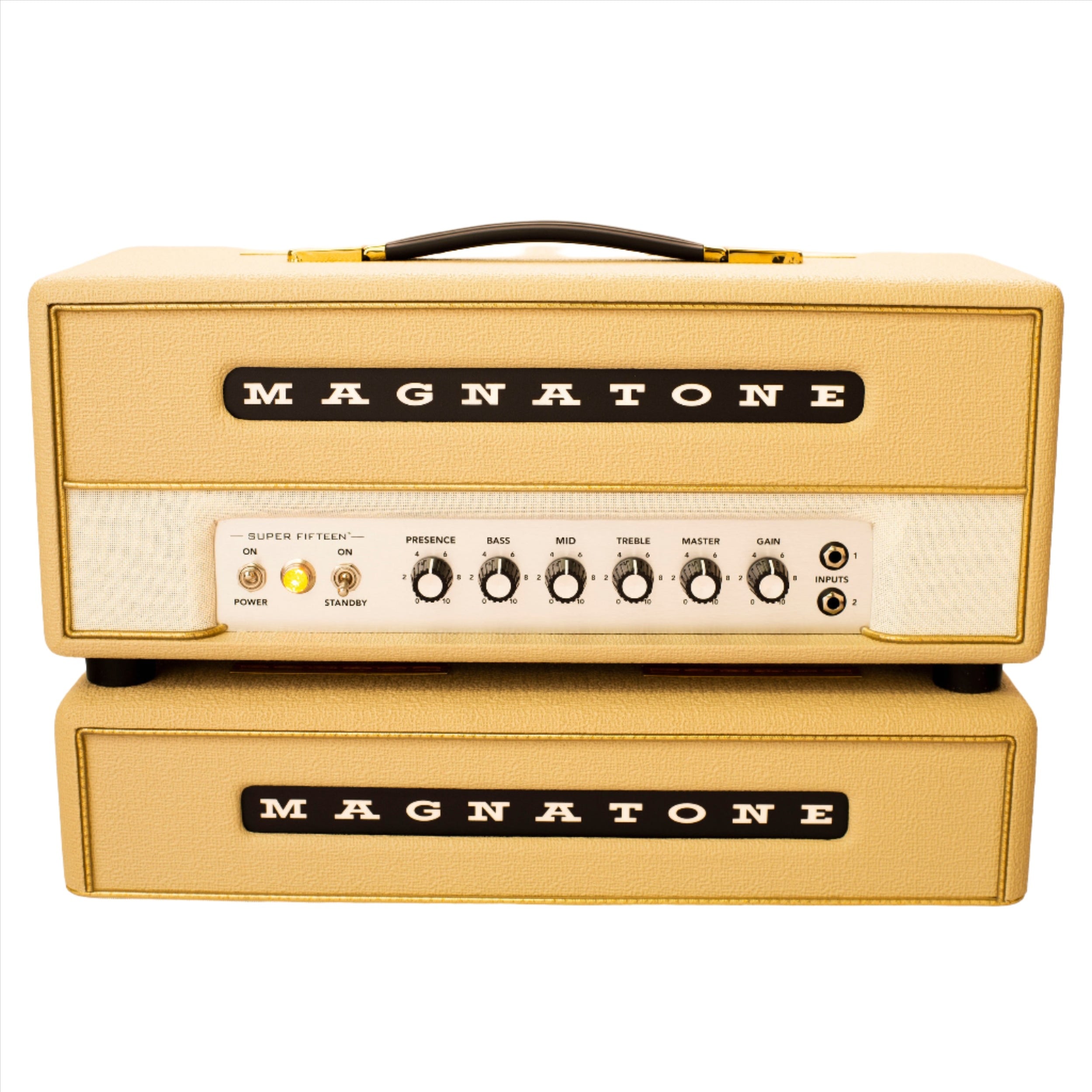 Magnatone Super Fifteen 15-Watt Tube Guitar Amplifier Head - Gold ...