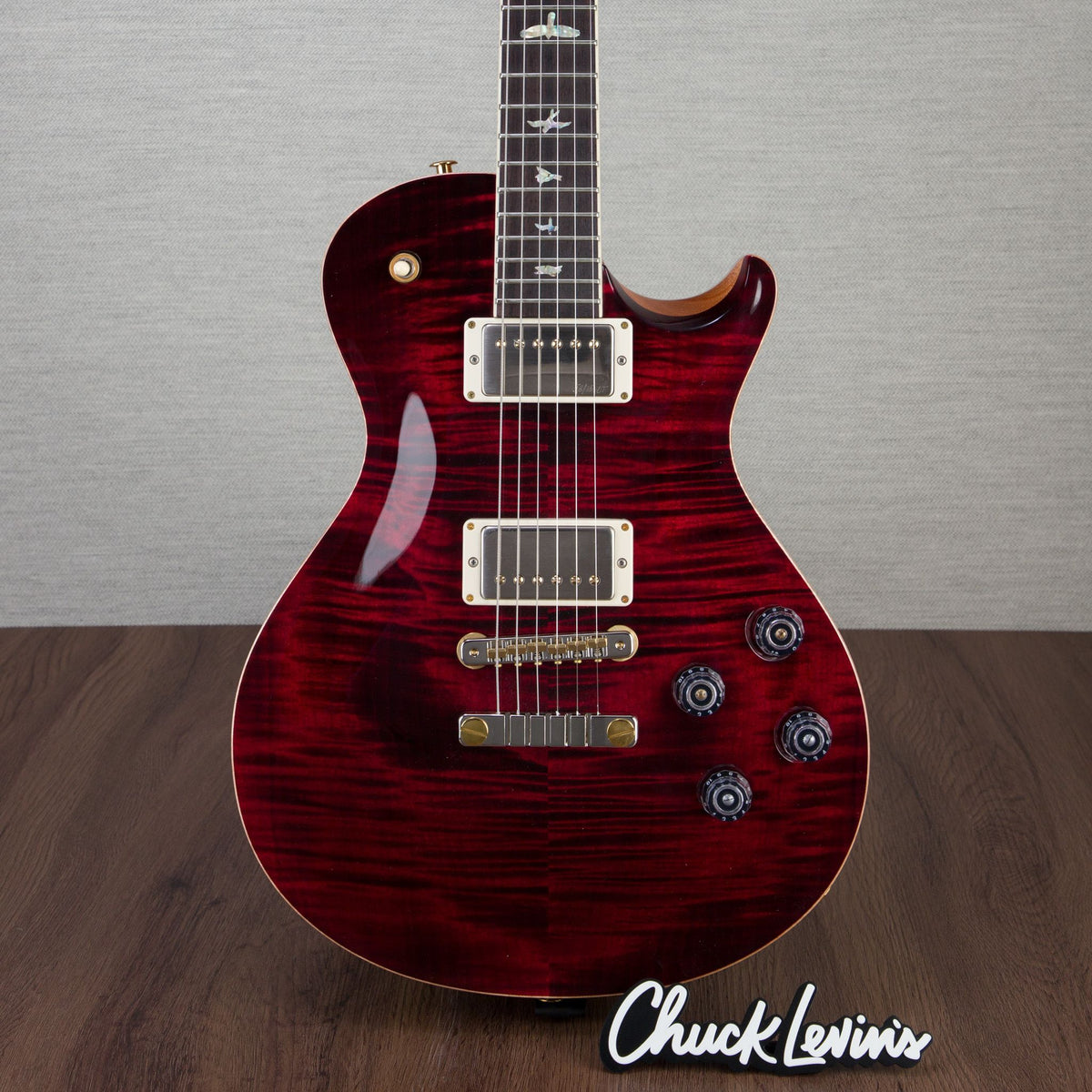 PRS McCarty Singlecut 594 10-Top Electric Guitar - Red Tiger – Chuck ...
